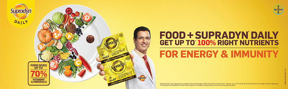 Buy Supradyn Daily Multivitamin Tablets | Energy Zinc capsules for Men ...