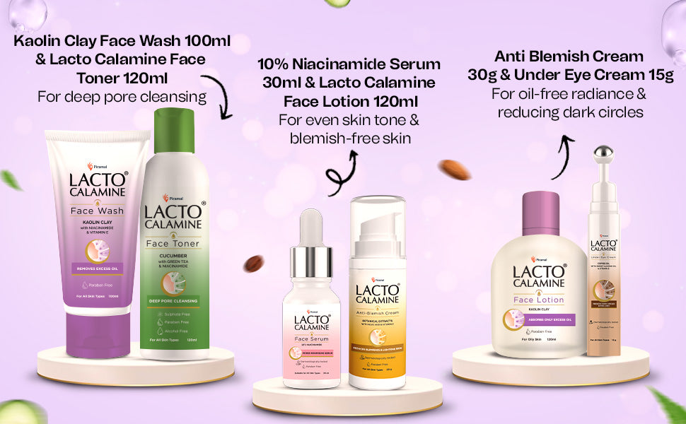 Lacto Calamine Complete Face Care Kit | Skin care Kit for Women - Wellify