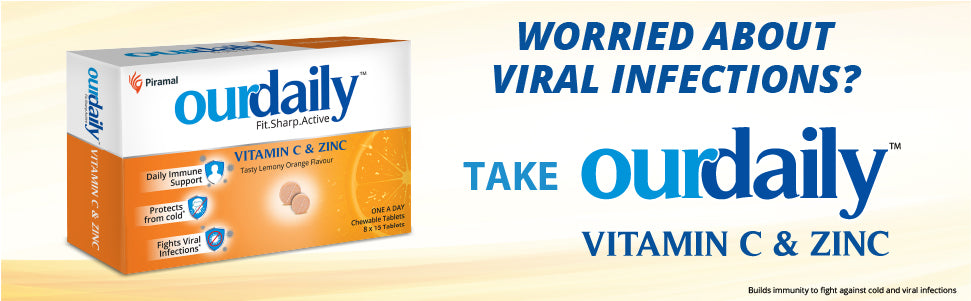 Buy Ourdaily Vitamin C & Zinc Tablets Online | Vitamin C with Zinc Tablets - Wellify.in