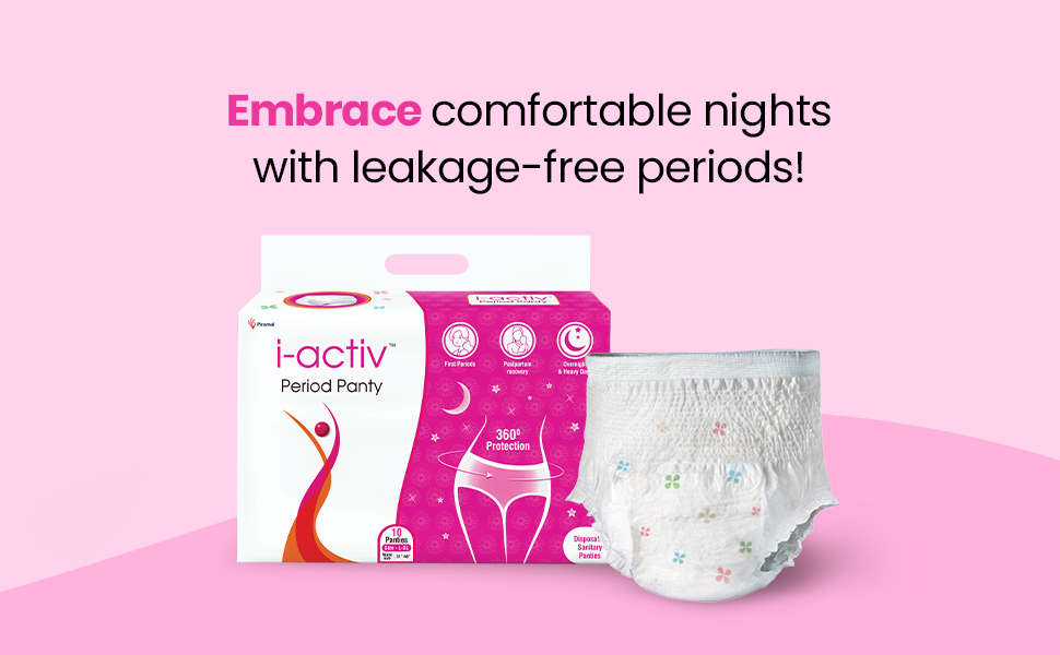 i-activ Period Panty, Disposable | Size 31 to 48 – Wellify