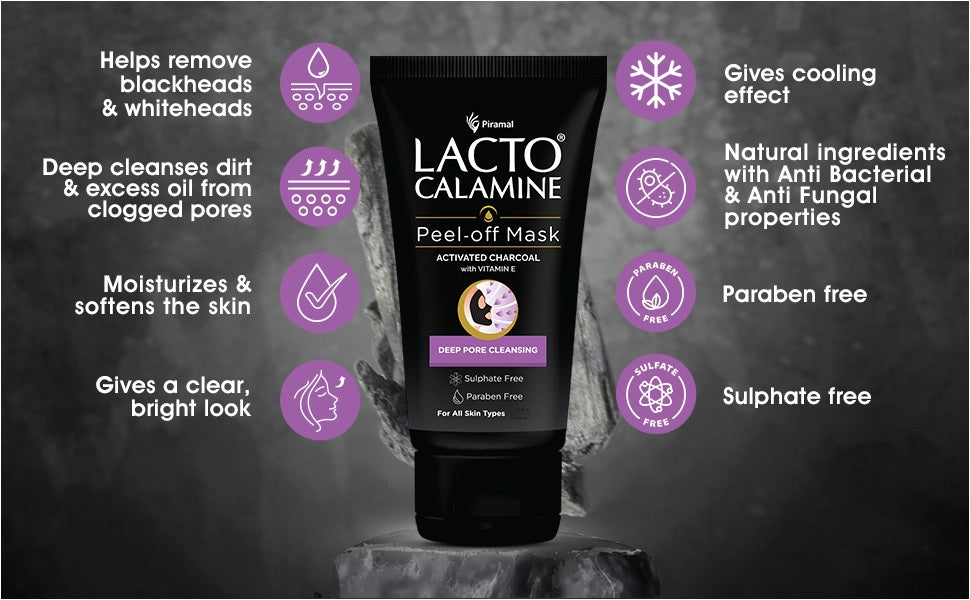 Buy Lacto Calamine Face Peel Off Mask | Face mask online - Wellify