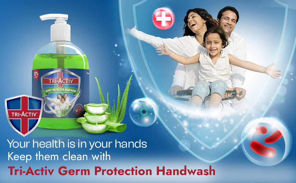 Tri-Activ Germ Protection Hand Wash Online | Hand Wash Bottle - Wellify