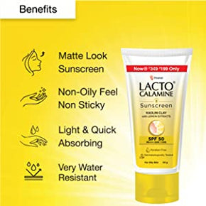 Buy Lacto Calamine Sunshield Sunscreen | SPF 50 - Water-Based | Wellify