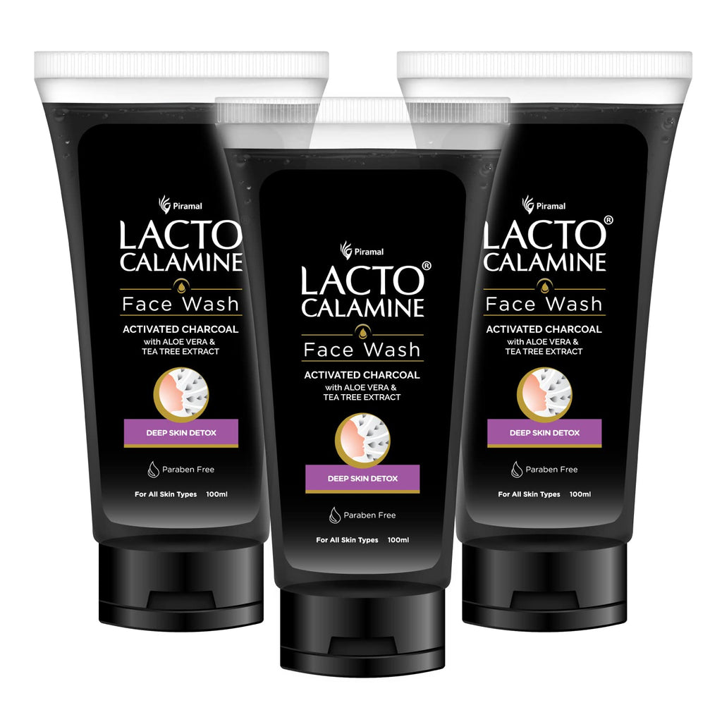 Buy Lacto Calamine Activated Charcoal Face Wash with Aloe Vera & Tea ...
